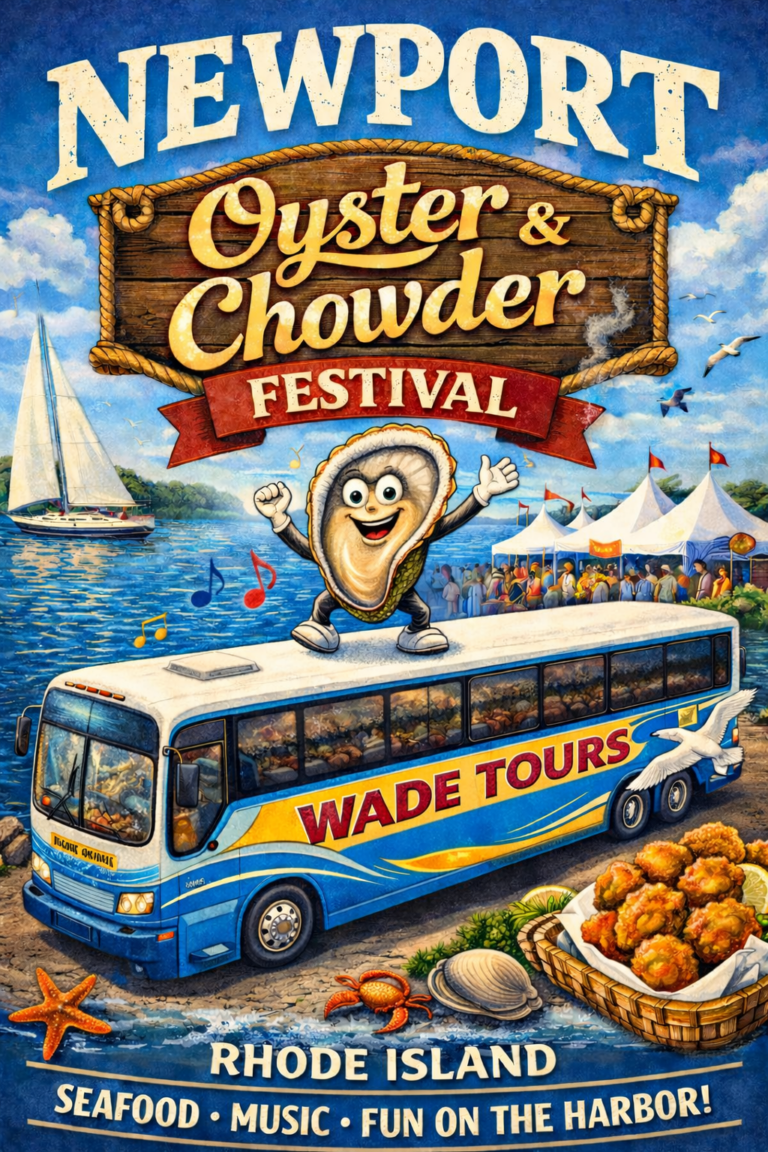 NEWPORT OYSTER & CHOWDER FESTIVAL: MAY 17, 2026 - Wade Tours Bus Tours
